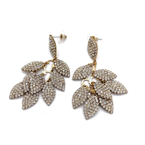 Jewelry | Dangle Leaflet With Rhinestone Accent | Poshmark